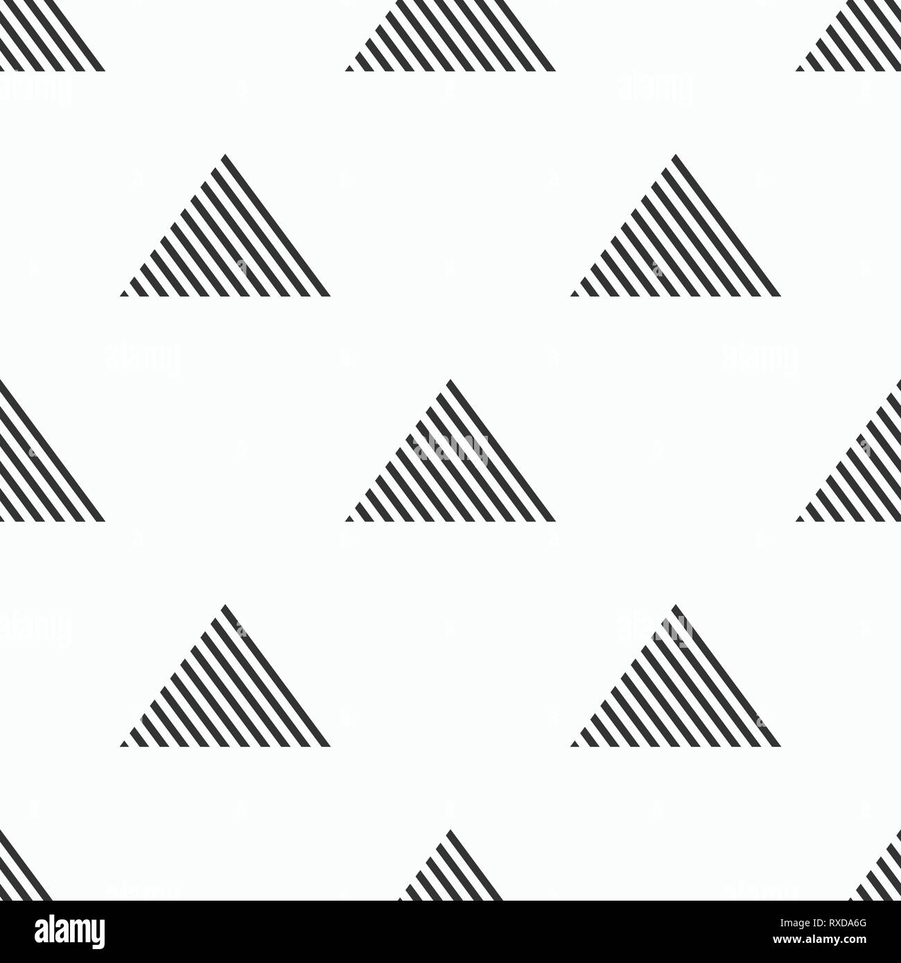 Abstract seamless pattern of striped triangles. Modern stylish texture ...