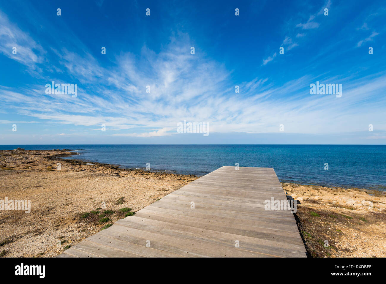 Clear mediterranean sea at paphos pafos hi-res stock photography and ...
