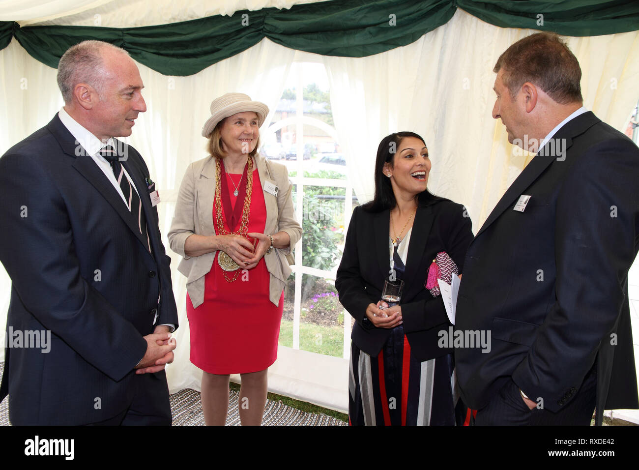 Conservative MP Priti Patel at bespoke window company Mumford & Wood ...