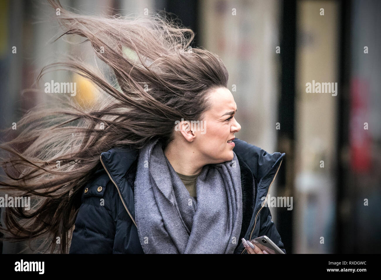 wind,hair,windswept,bad hair day,wind blown hair,long hair,female,face ...
