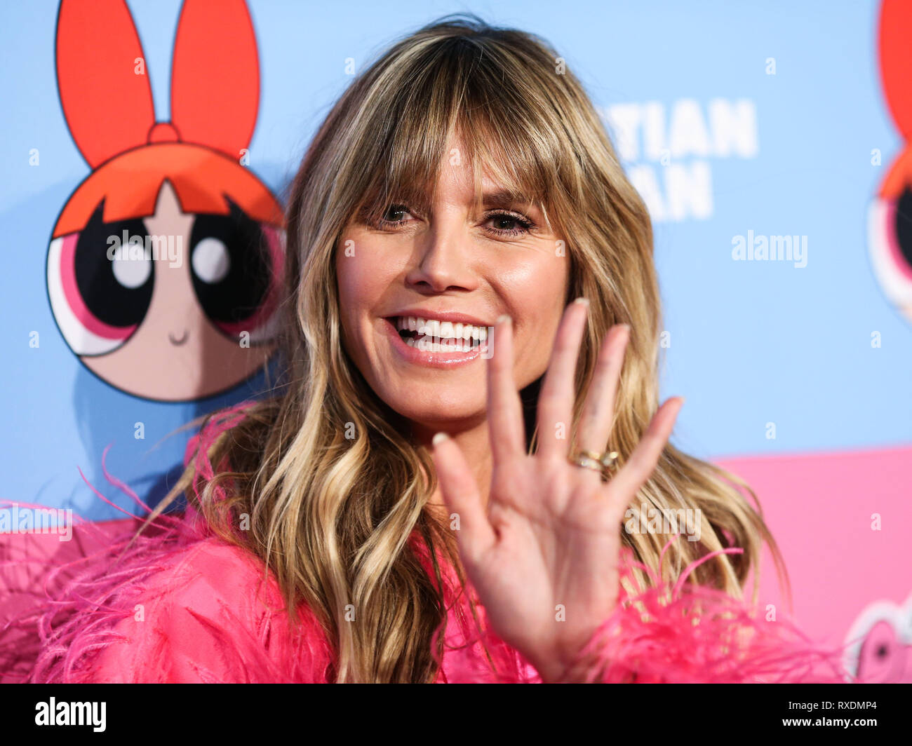 LOS ANGELES, CA, USA - MARCH 08: Model Heidi Klum arrives at the ...
