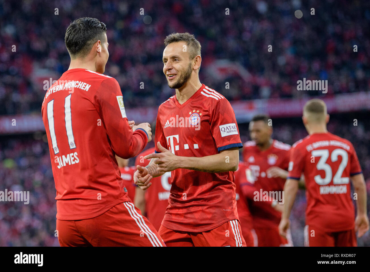 Munich, Germany. 09th March, 2019. Soccer: Bundesliga, Bayern Munich ...