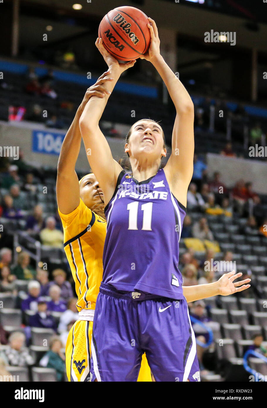 Oklahoma City, OK, USA. 9th Mar, 2019. Kansas State Forward Peyton ...