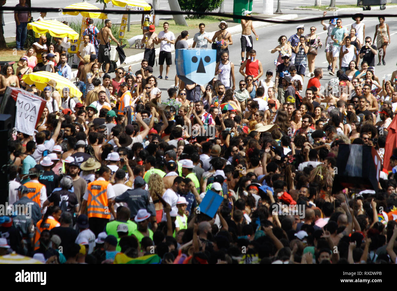 Sao Paulo, Brazil. 9th Mar, 2019. People have fun at the Pirate Ship ...