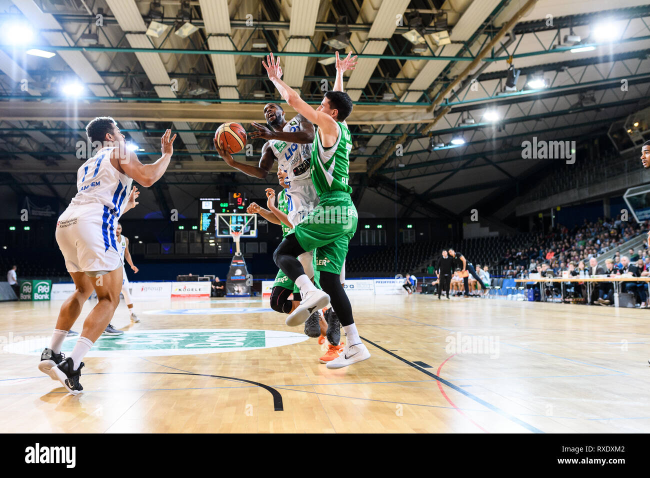 Karlsruhe, Germany. 09th Mar, 2019. Orlando Isaiah Parker (Lions) in ...