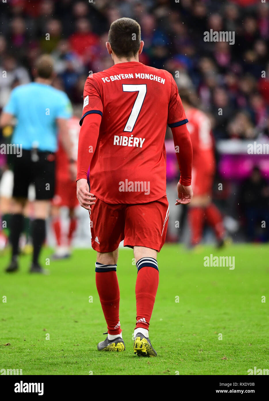 Munich, Germany. 09th March, 2019. Franck Ribery from FC Bayern. Photo ...