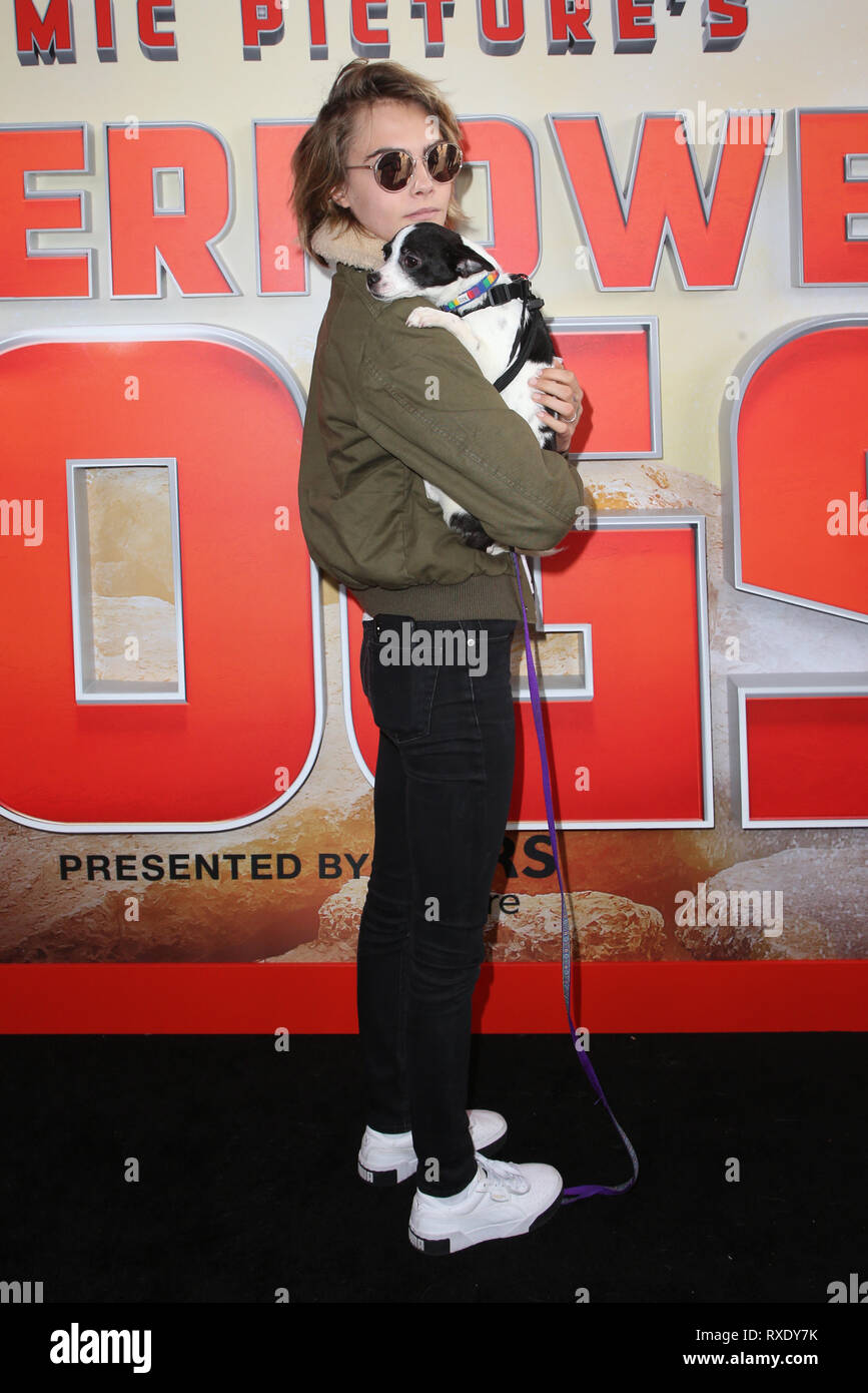 Los Angeles, Ca, USA. 9th Mar, 2019. Cara Delevingne at the premiere of ...