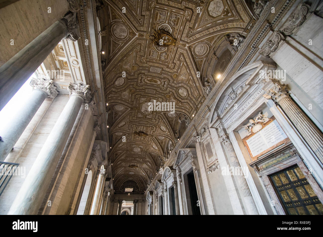 VATICAN CITY, VATICAN - NOVEMBER, 2018: The St. Peter's basilica is ...