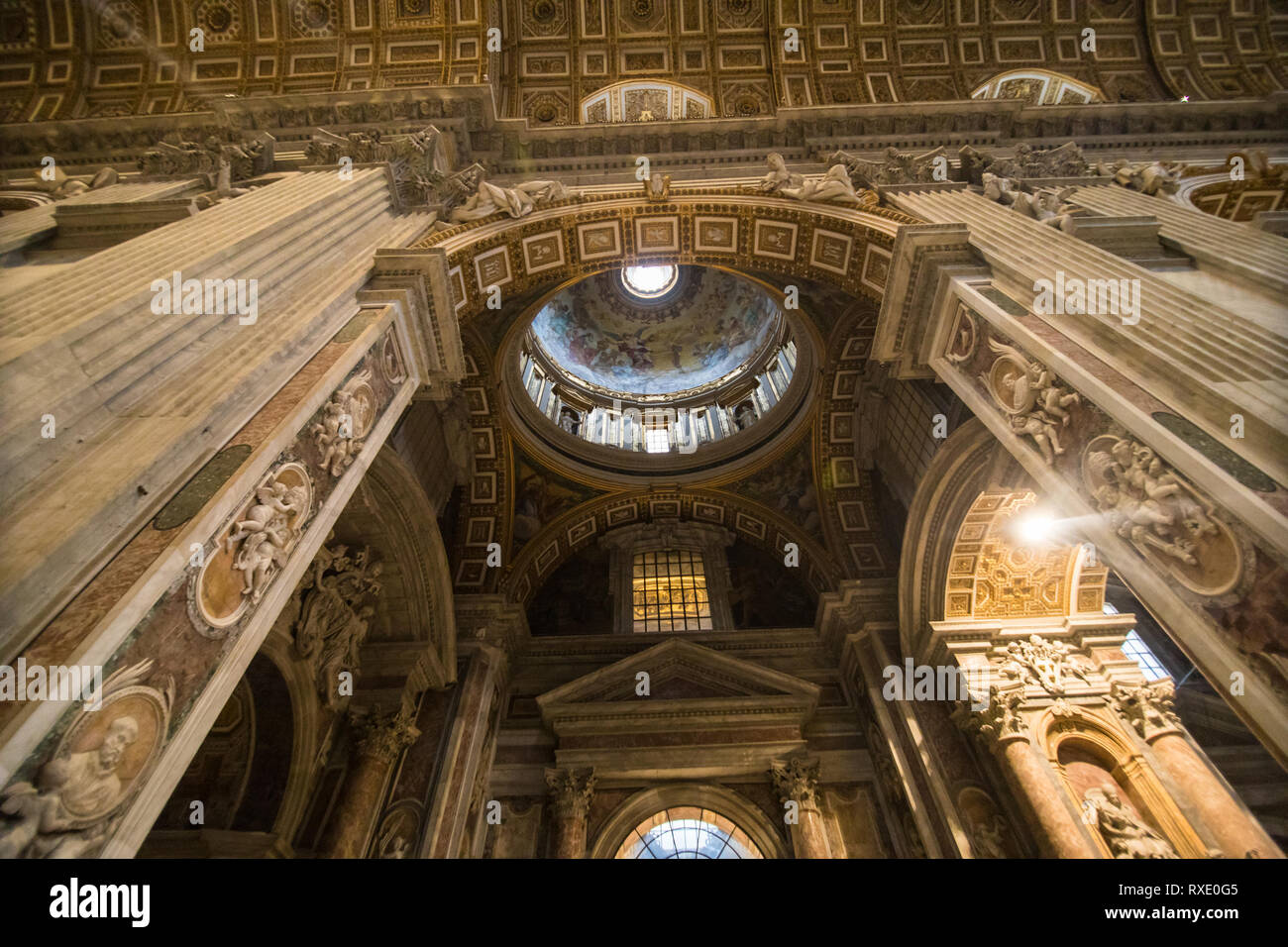 VATICAN CITY, VATICAN - NOVEMBER, 2018: The St. Peter's basilica is ...
