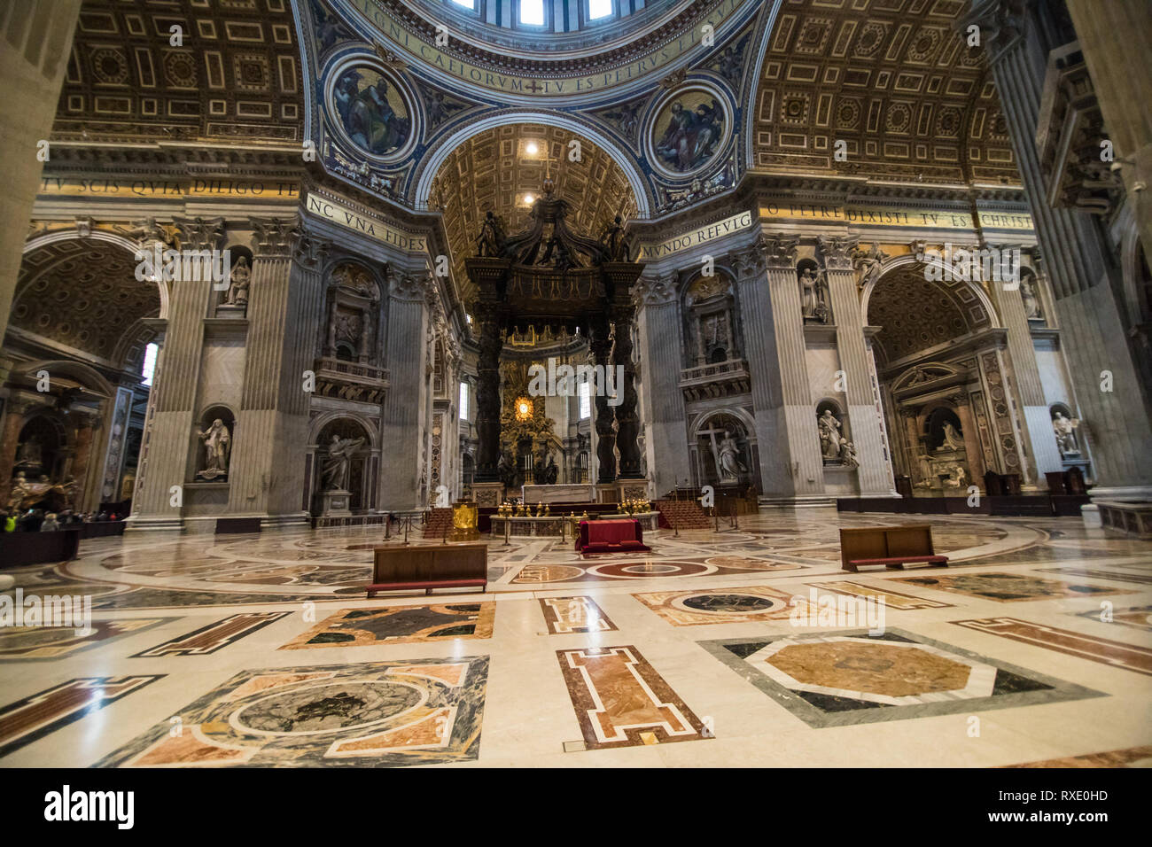 VATICAN CITY, VATICAN - NOVEMBER, 2018: The St. Peter's basilica is ...
