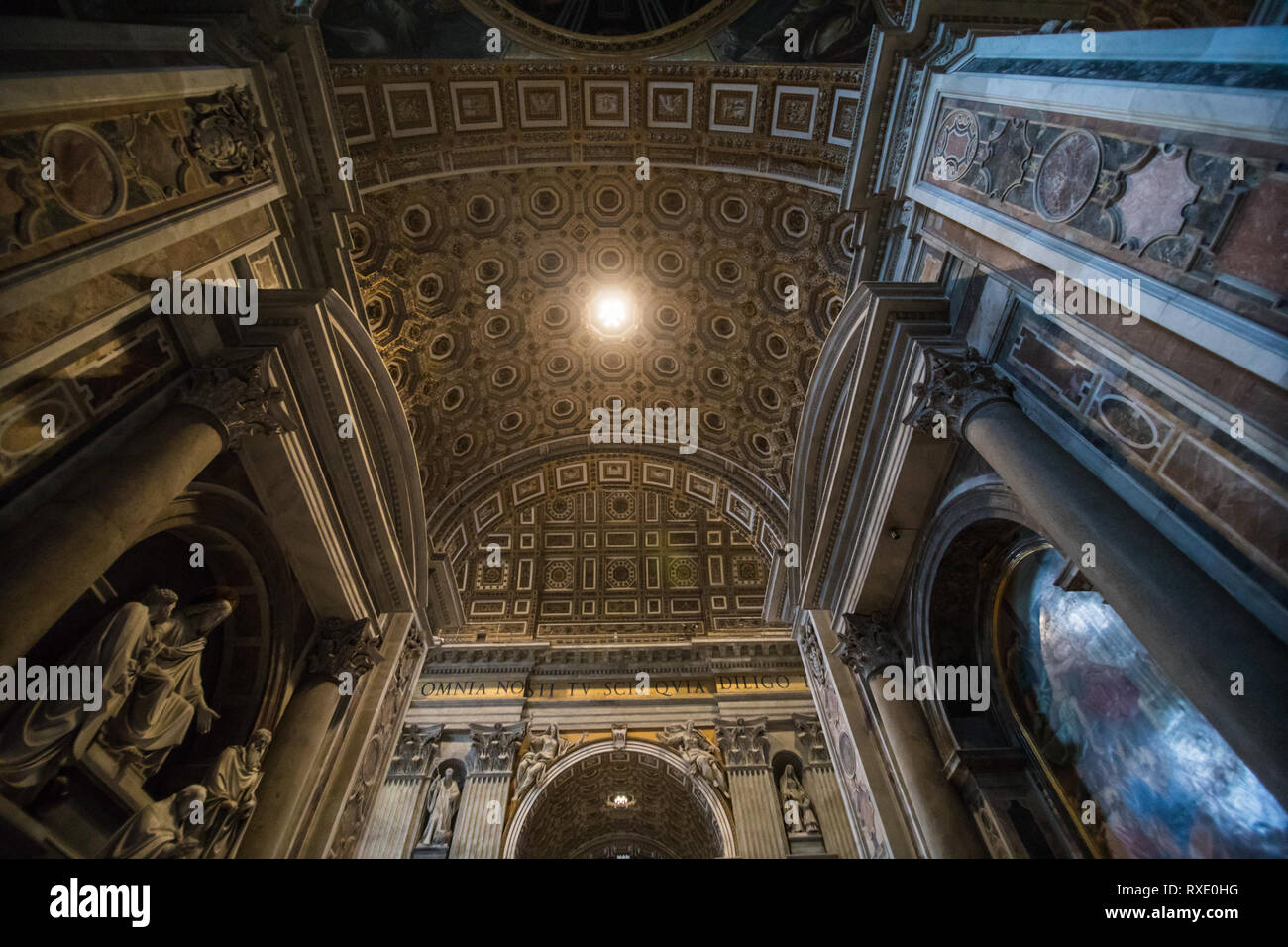VATICAN CITY, VATICAN - NOVEMBER, 2018: The St. Peter's basilica is ...