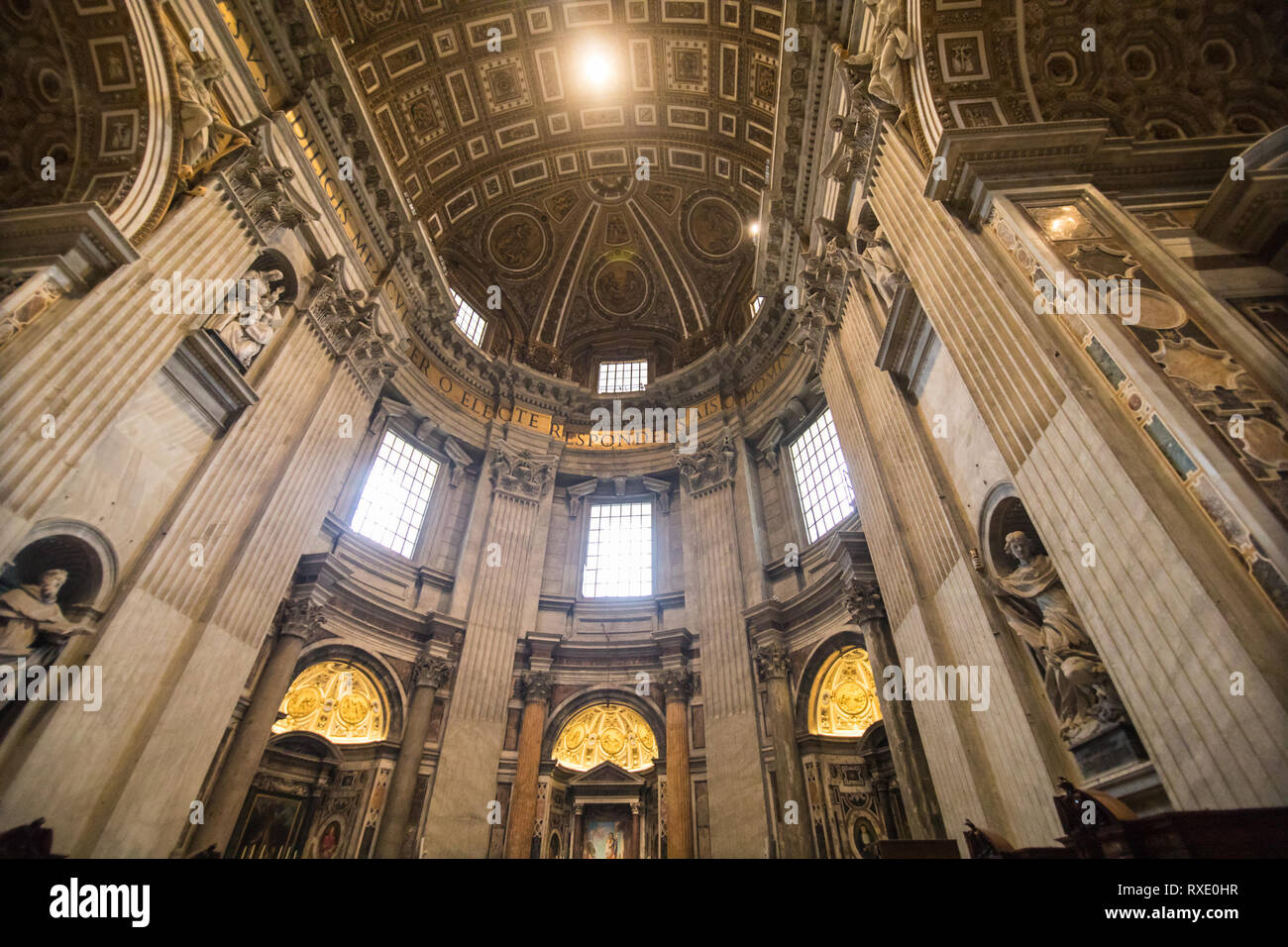 VATICAN CITY, VATICAN - NOVEMBER, 2018: The St. Peter's basilica is ...