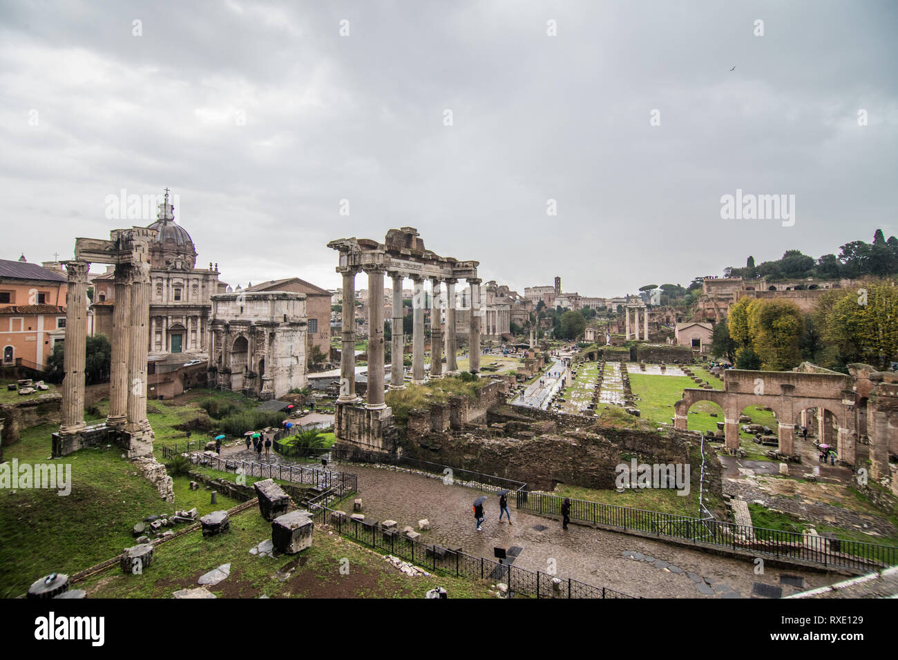 Rome, Italy - November, 2018: The Roman Forum, Latin: Forum Romanum ...
