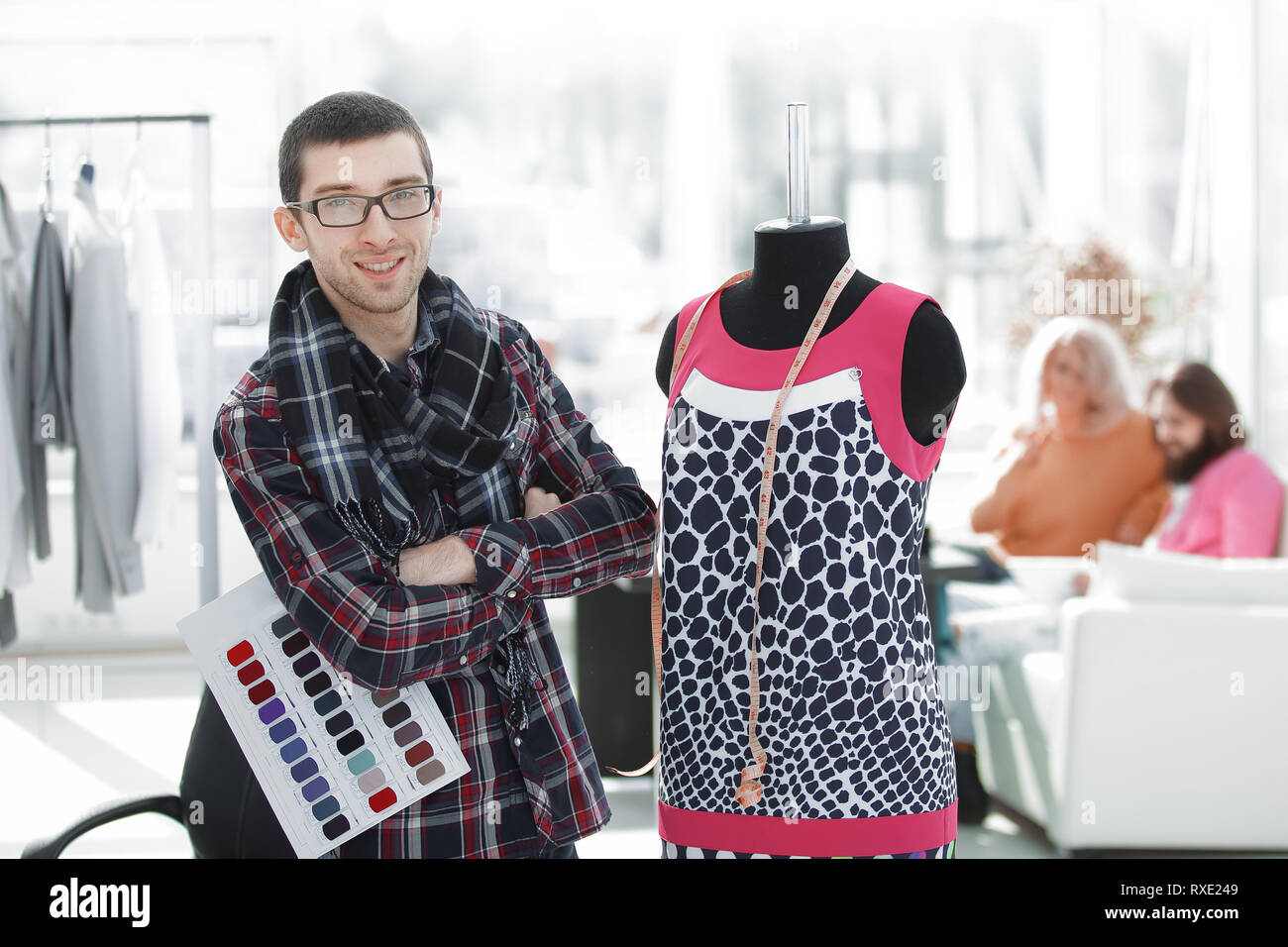 creative fashion designer standing in his Studio Stock Photo - Alamy