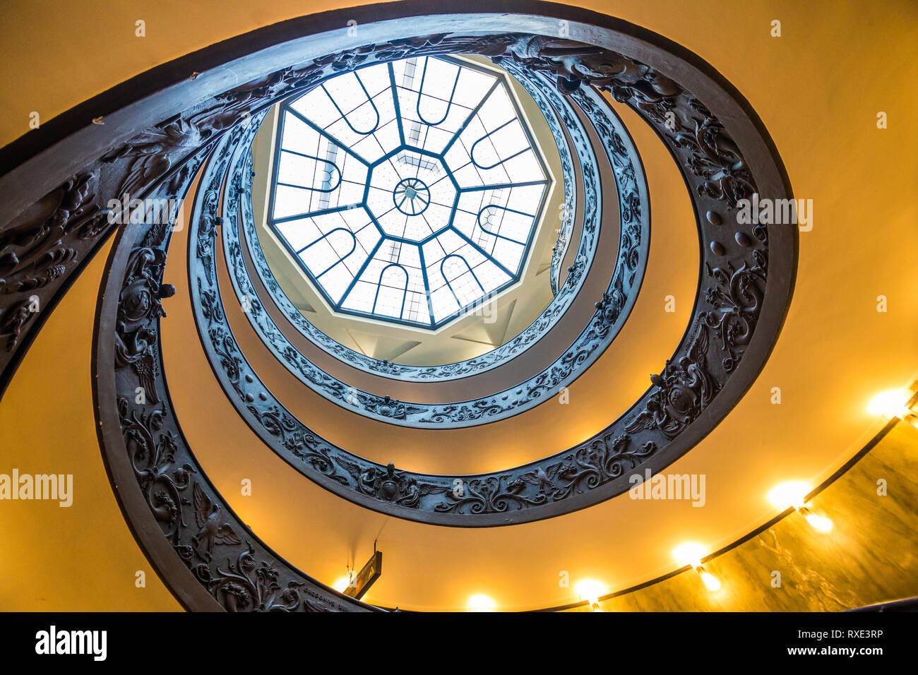 Spiral staircase in Vatican Museum Stock Photo - Alamy