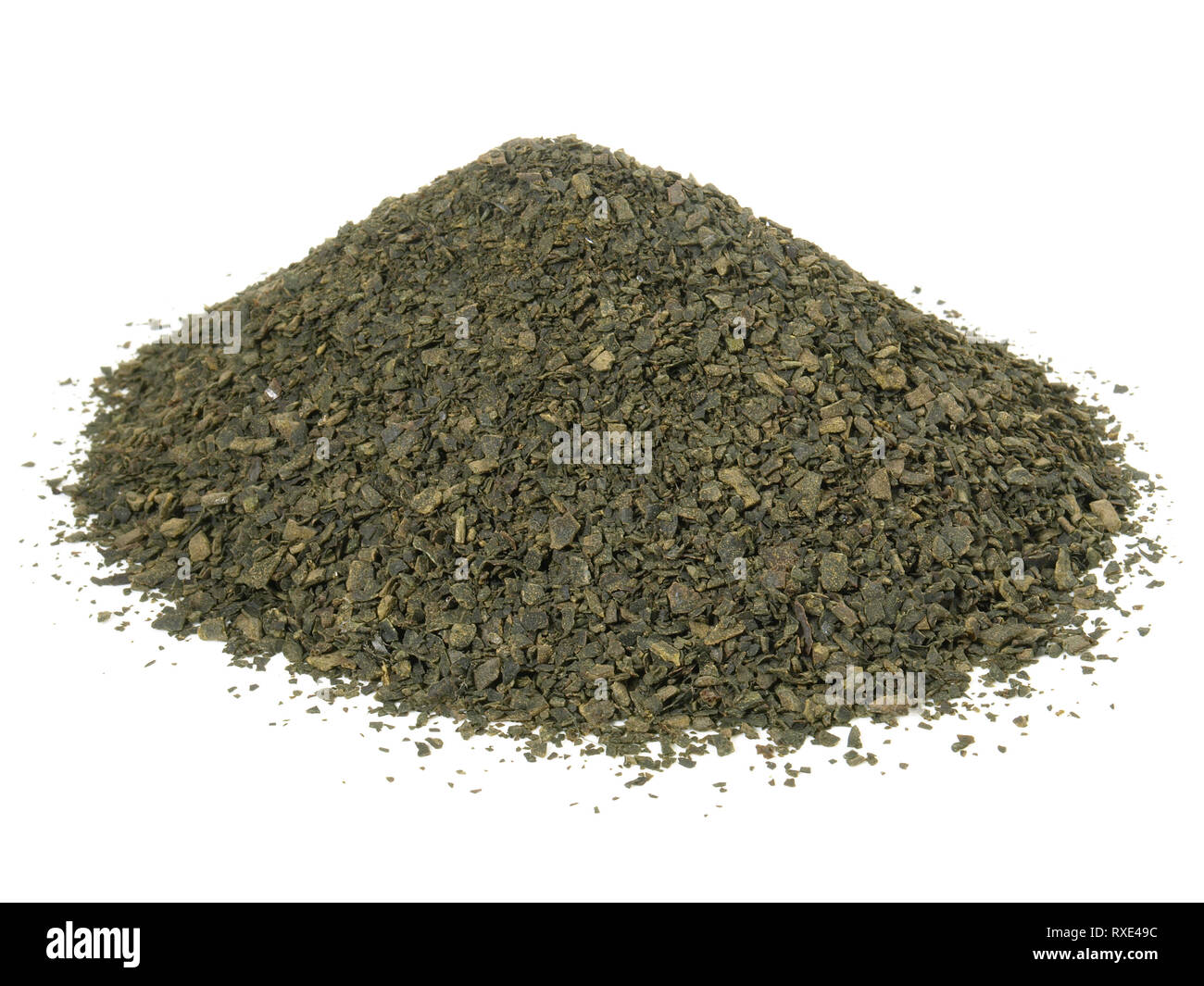 Dried Seaweed Powder on white Background Stock Photo - Alamy