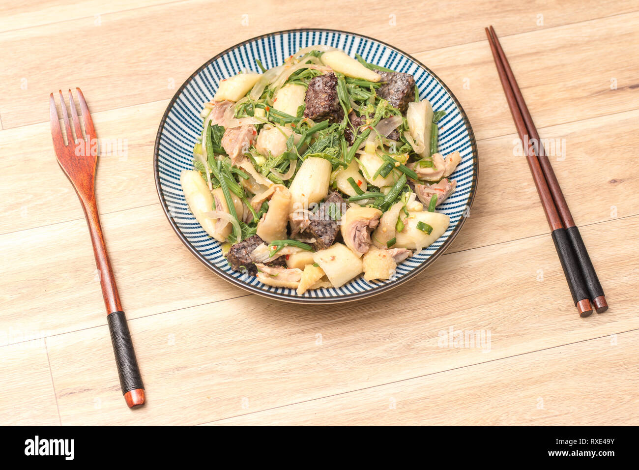 Taiwanese Food, called salty chicken, which is a kind of traditional ...