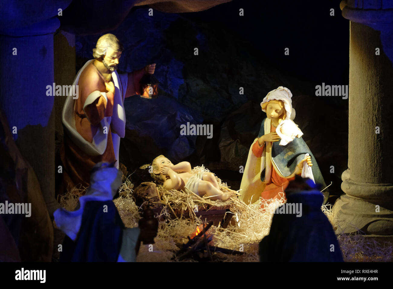 Nativity Scene in Basilica of Santa Croce (Basilica of the Holy Cross ...