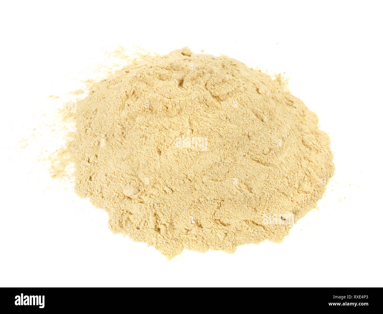 Ginseng Root Powder on white Background Stock Photo - Alamy
