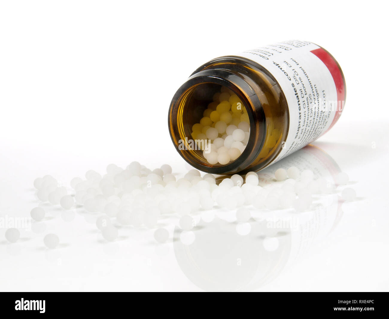 Homeopathy pills on white hi-res stock photography and images - Alamy