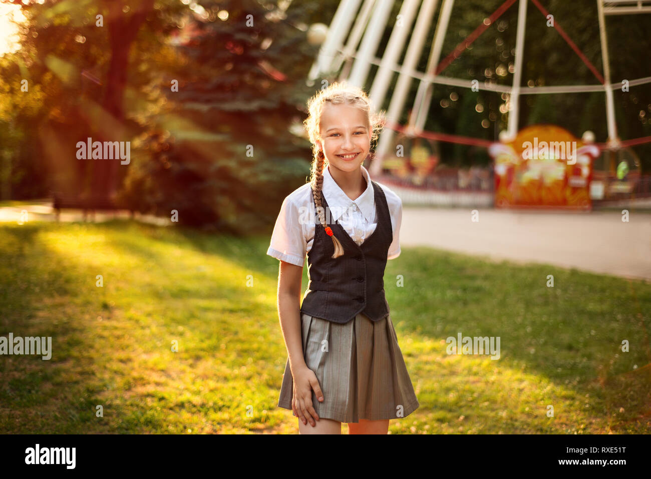 Beautiful schoolgirl hi-res stock photography and images - Alamy