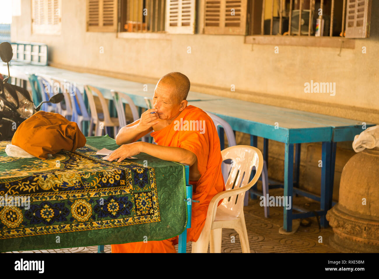 Buddhist Monks in Cambodia Stock Photo - Alamy