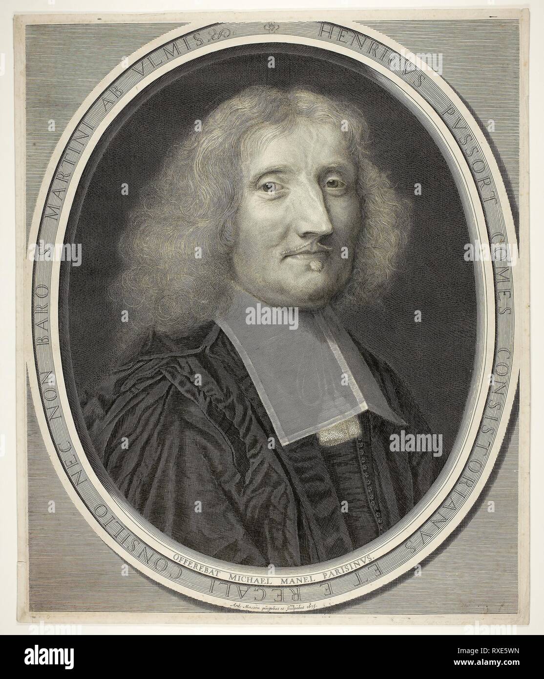 Henri de Pussort. Antoine Masson; French, 1636-1700. Date: 1675 ...