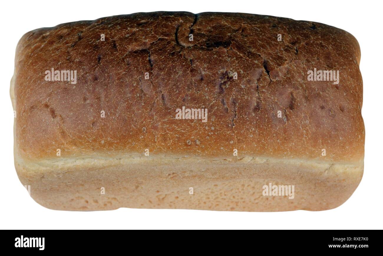 wheaten bread on white background Stock Photo - Alamy