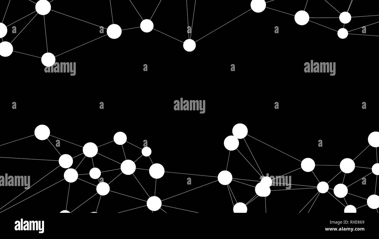 Vector triangles shapes and circles dots layout, algorithm creative ...