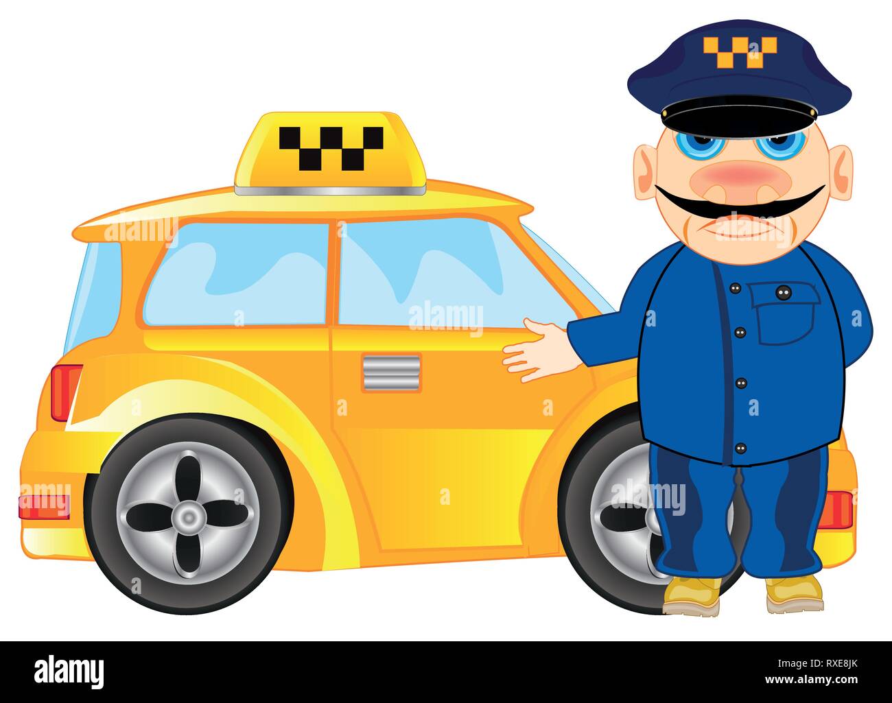 Man Driver Cartoon High Resolution Stock Photography and Images - Alamy