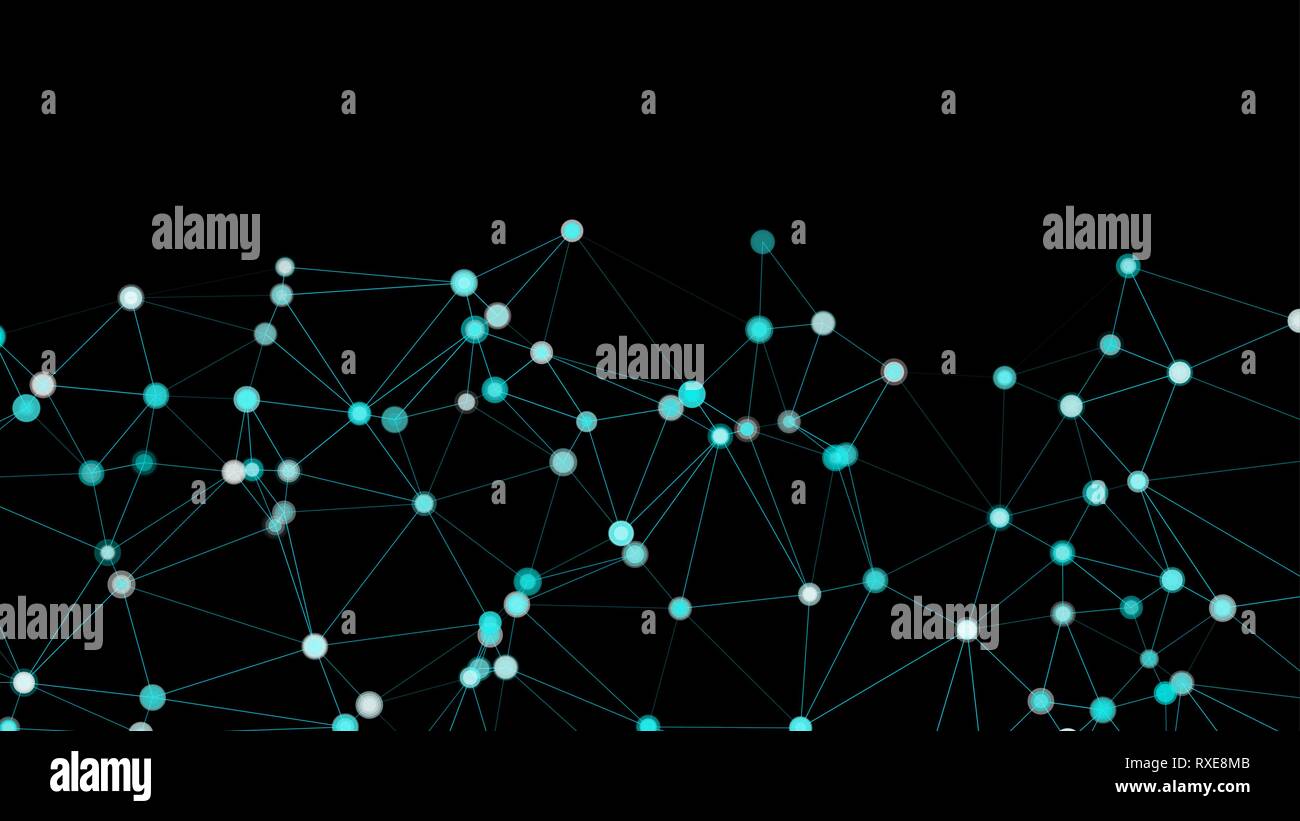 Neural Network Graph Triangles Shapes And Circles Vector Elements