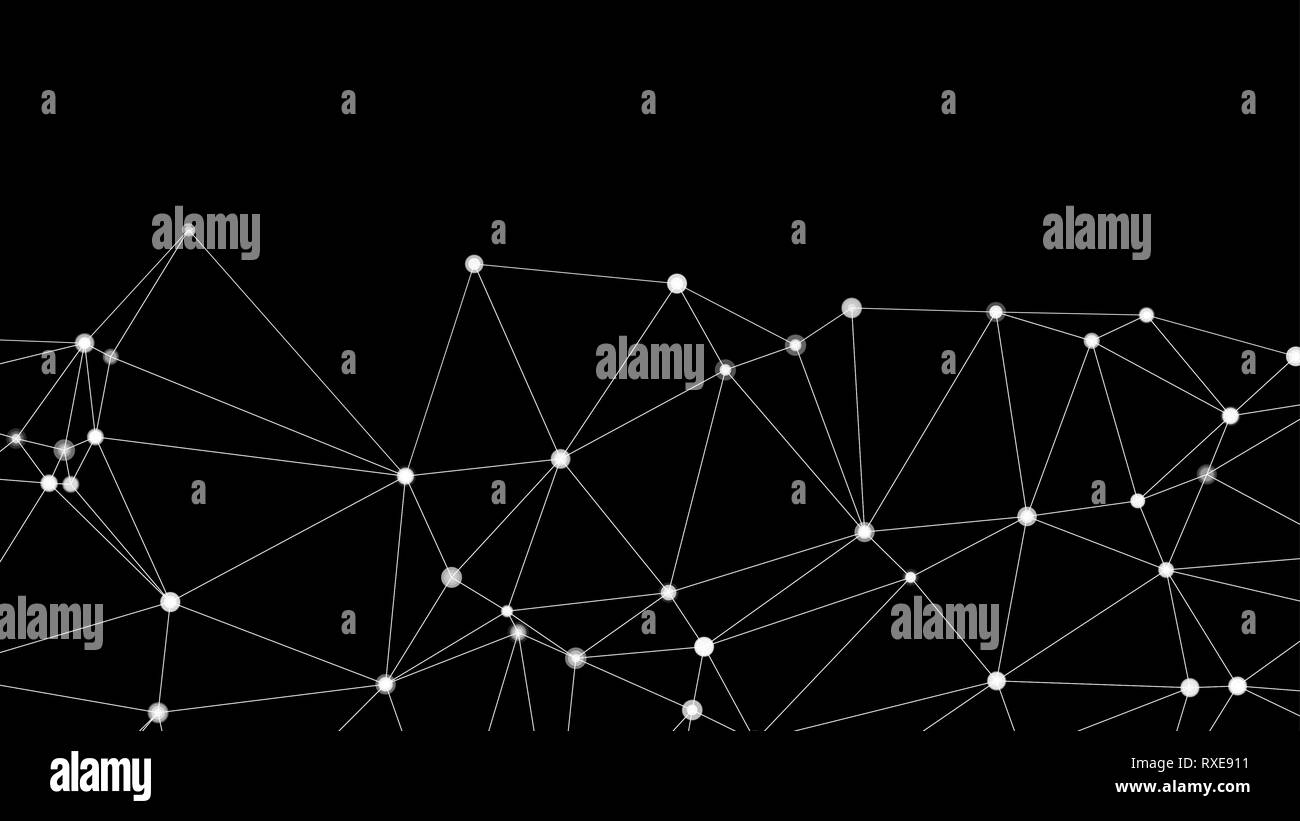 Neural Network Algorithm Connections Vector Presentation Background Stock Vector Image And Art 