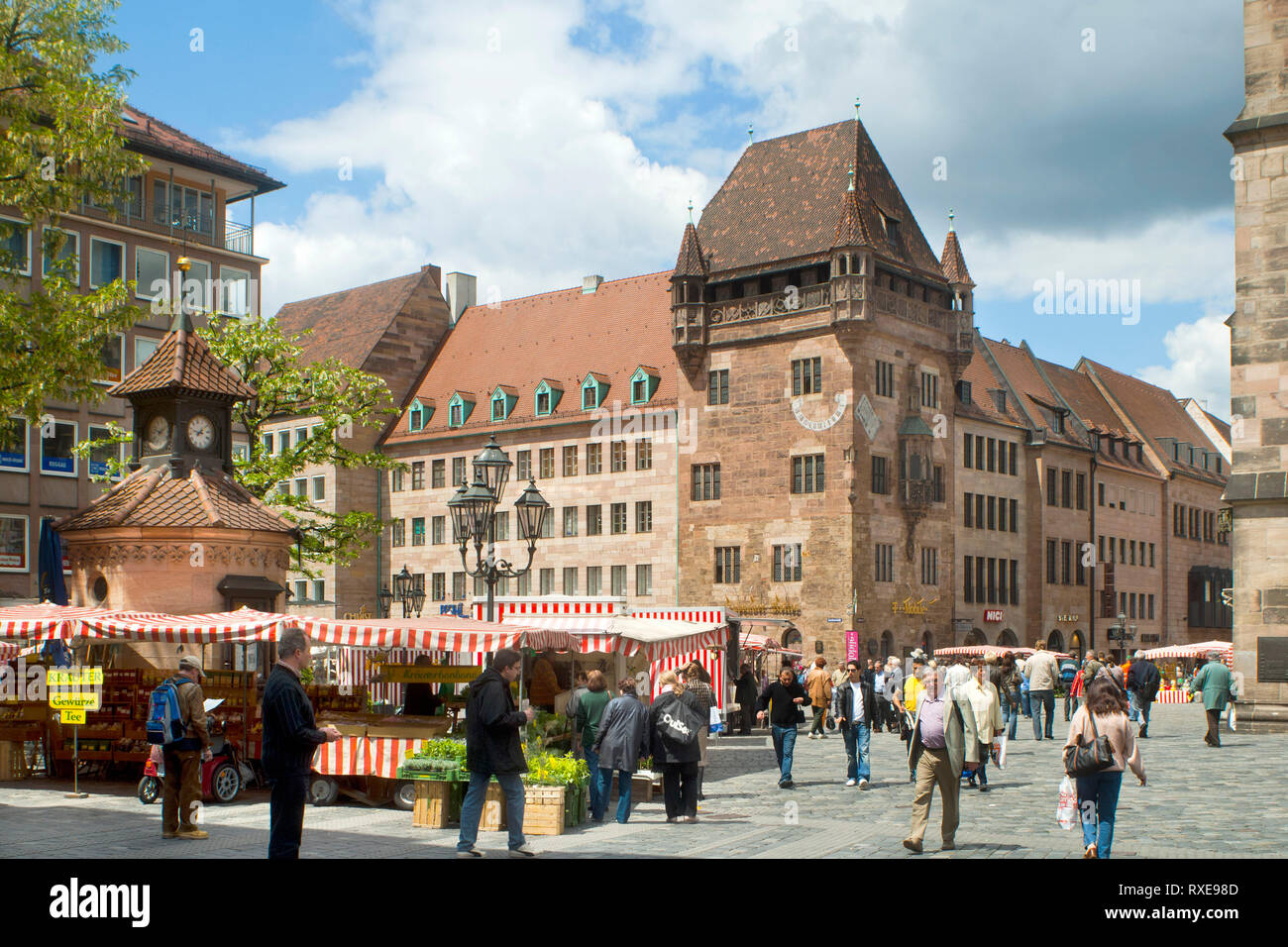 Deutschland, Bayern, Franken, Nürnberg, Lorenzer Altstadt, Nassauer ...