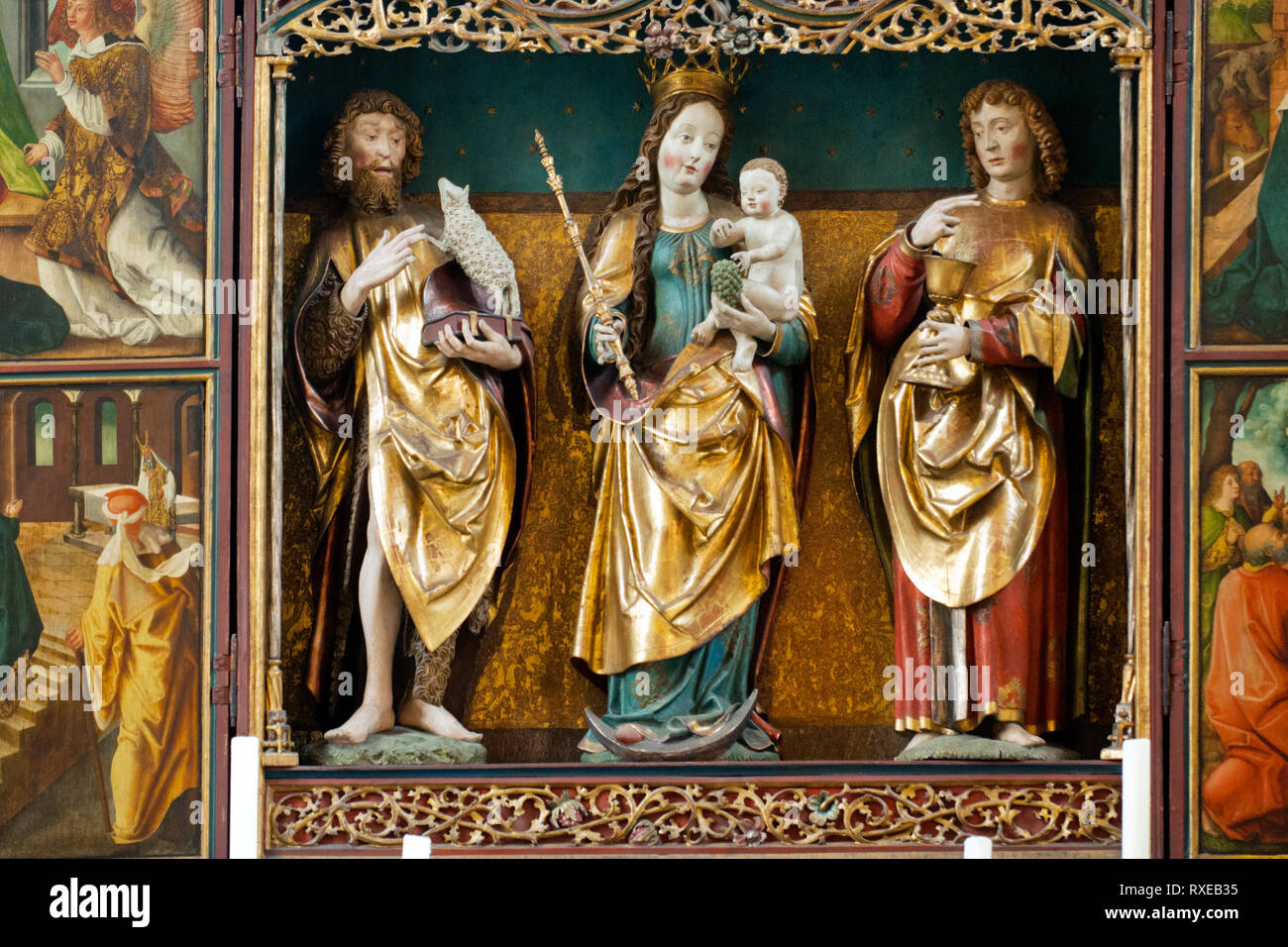 Deutschland, Bayern, Franken, Nürnberg, Altar in der Johanniskirche auf dem St.-Johannis ...