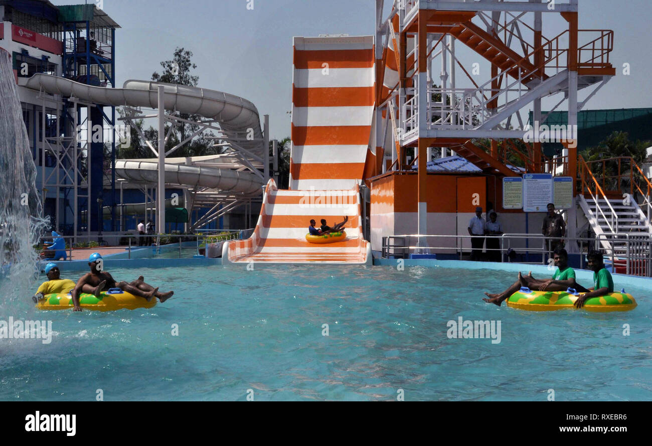 Newly slide titled Crusader launches at water park of Nicco Park ...