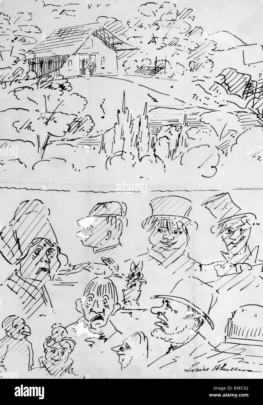 Louis h sullivan drawing Black and White Stock Photos & Images - Alamy