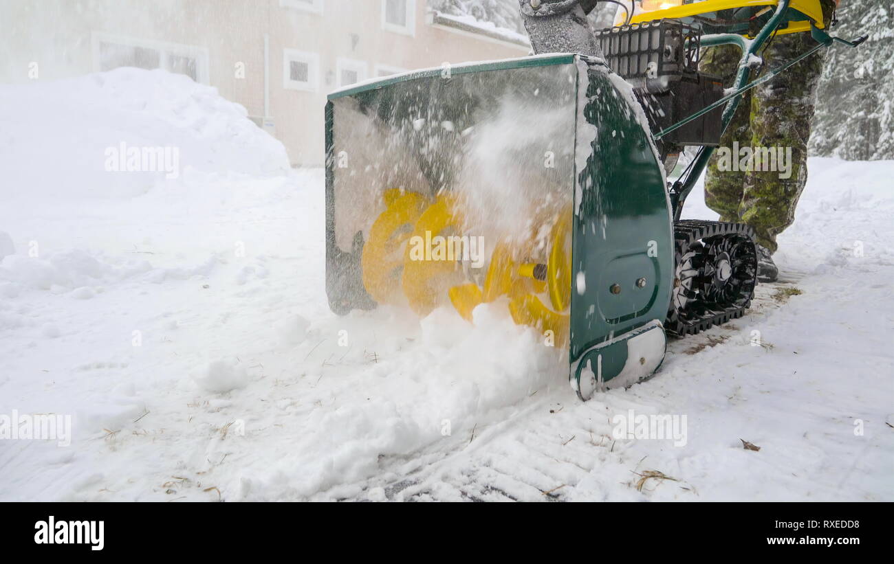 Snow shredder hi-res stock photography and images - Alamy
