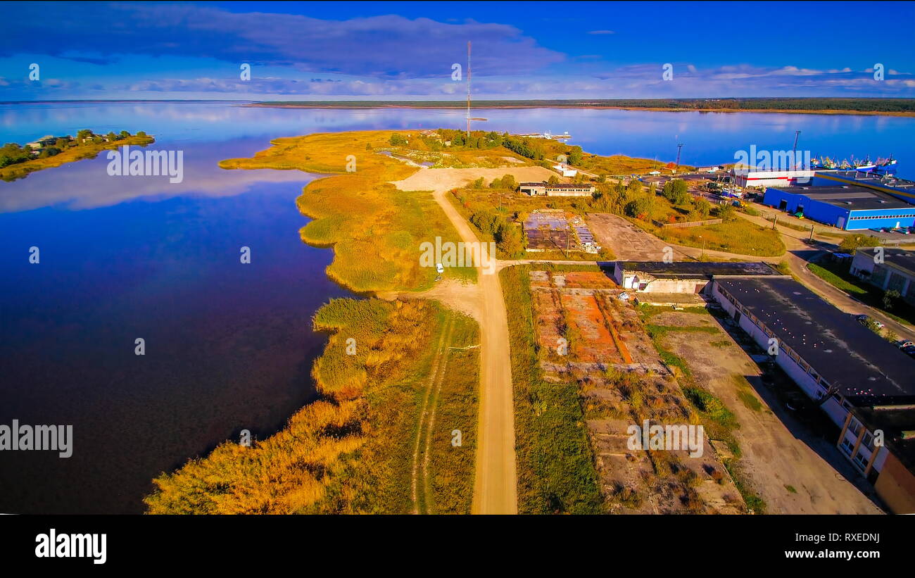 One of the parts of the Haapsalu town it has river on the end with ...