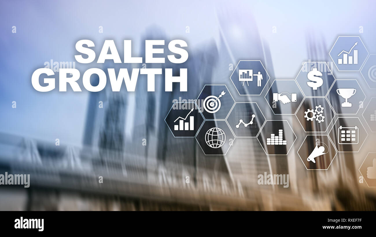 Chart growth concept. Sales increase, marketing strategy. Double ...