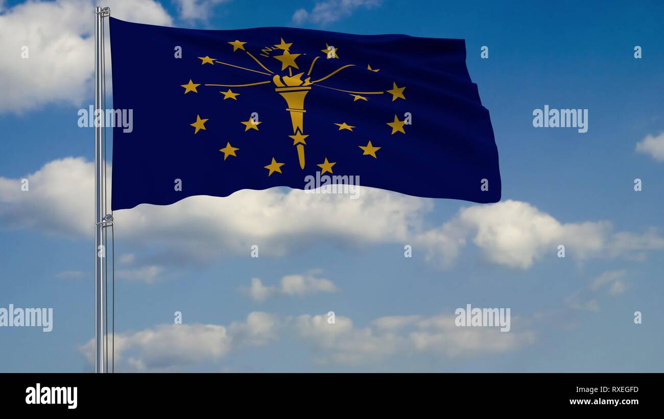 Indiana state flag hi-res stock photography and images - Alamy