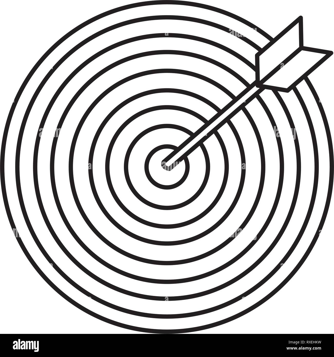 target with arrow icon Stock Vector Image & Art - Alamy