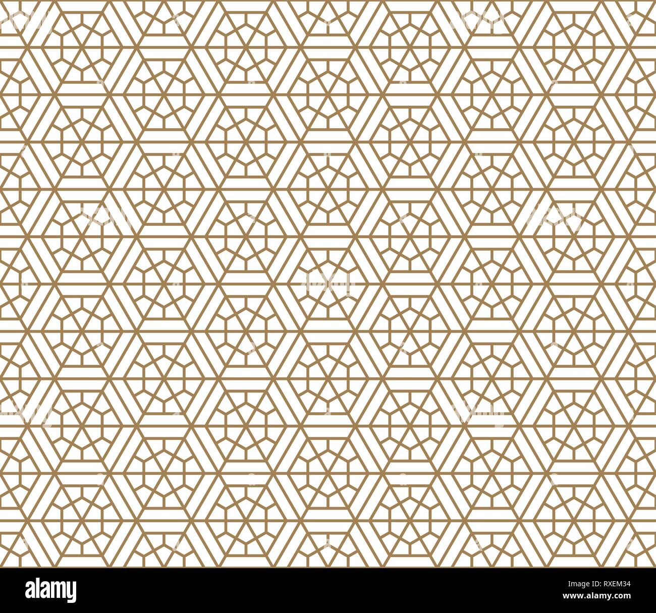 Japanese seamless pattern in style Kumiko.For template,fabric,shoji ...