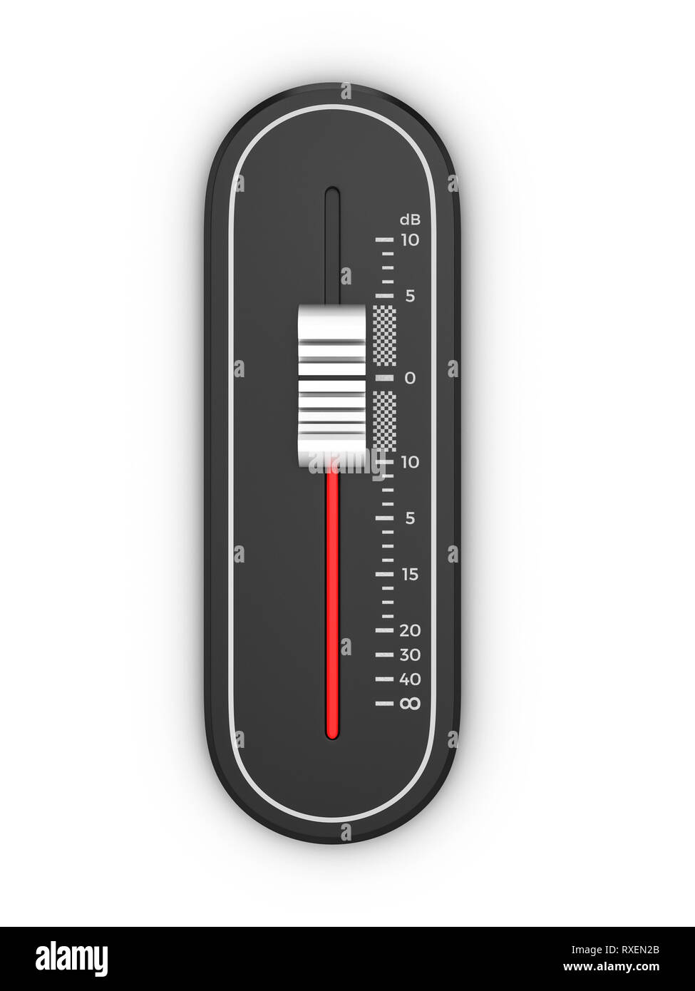 DJ sound mixing console with slider. 3d illustration Stock Photo - Alamy