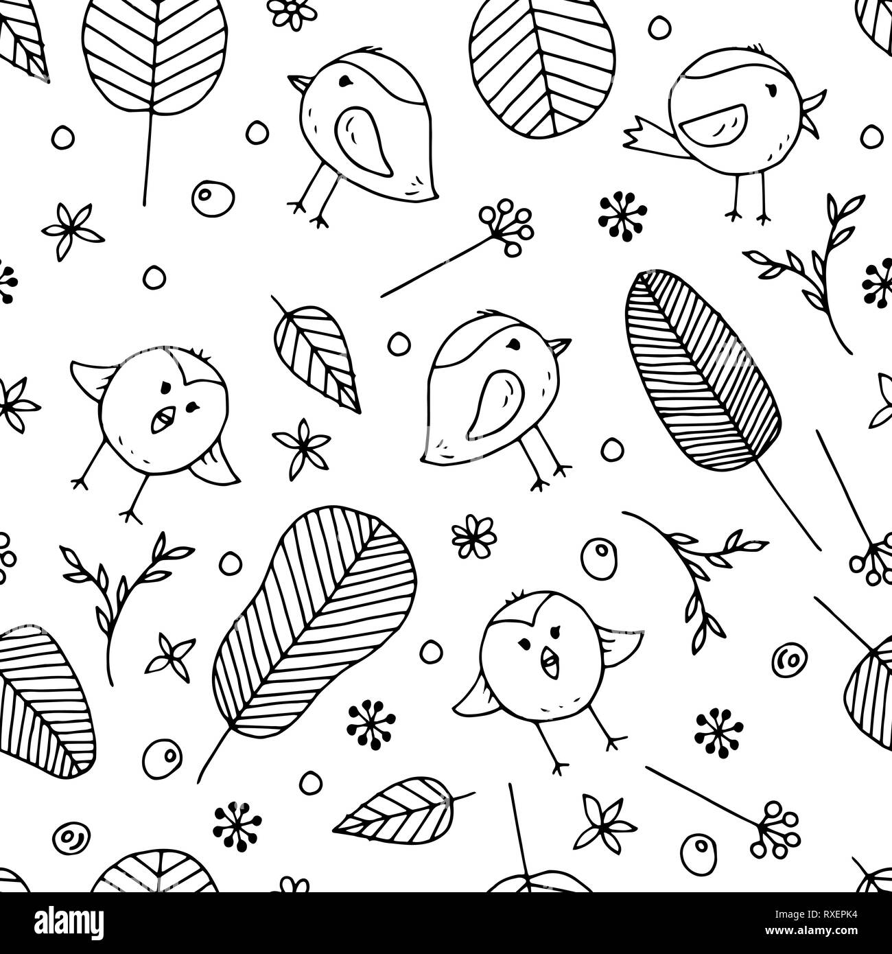 Cute vector seamless colorless background for kids room, fabric ...