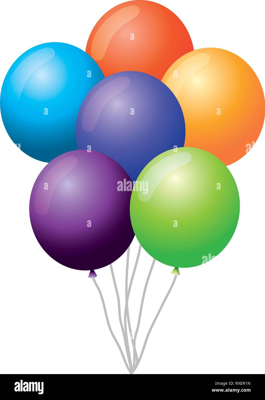 balloons helium floating icon Stock Vector Image & Art - Alamy