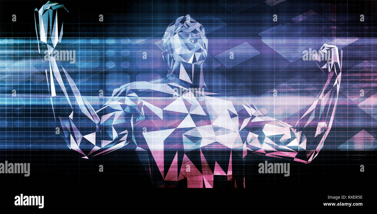 Gaming Level Up with Digital Character Celebrating Concept Stock Photo ...