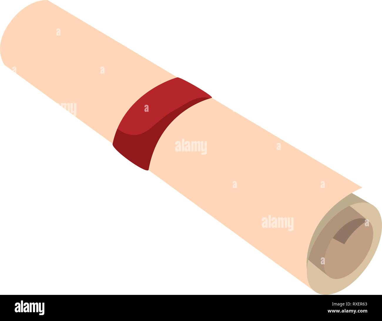 graduation certificate roll icon Stock Vector Image & Art - Alamy