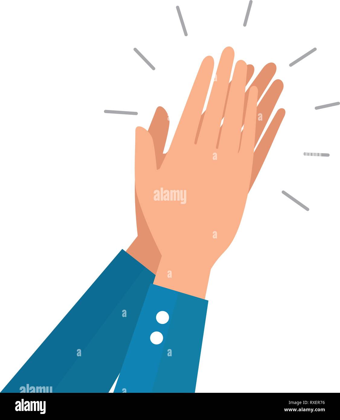 hands human applauding icon Stock Vector Image & Art - Alamy