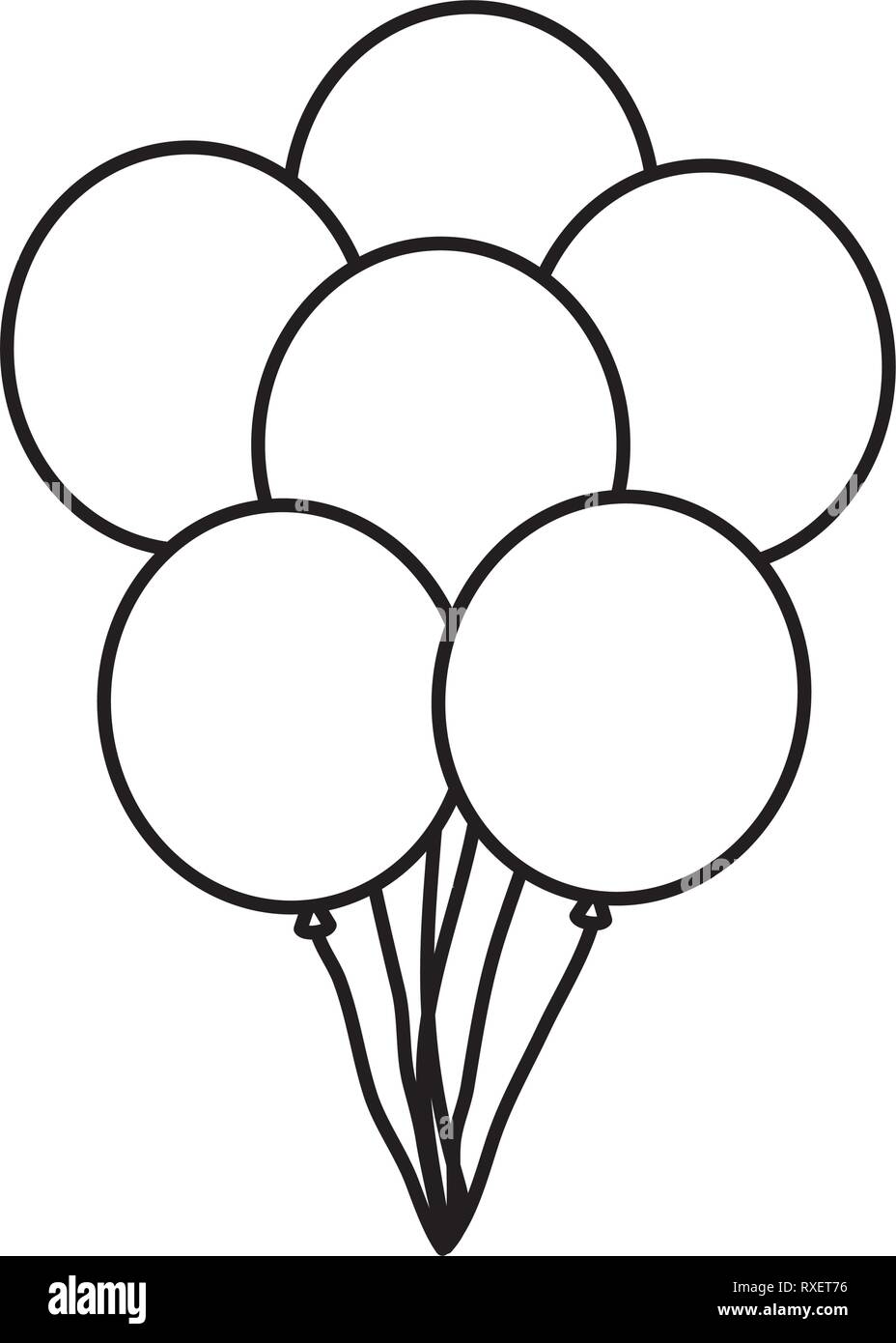 balloons helium floating icon Stock Vector Image & Art - Alamy