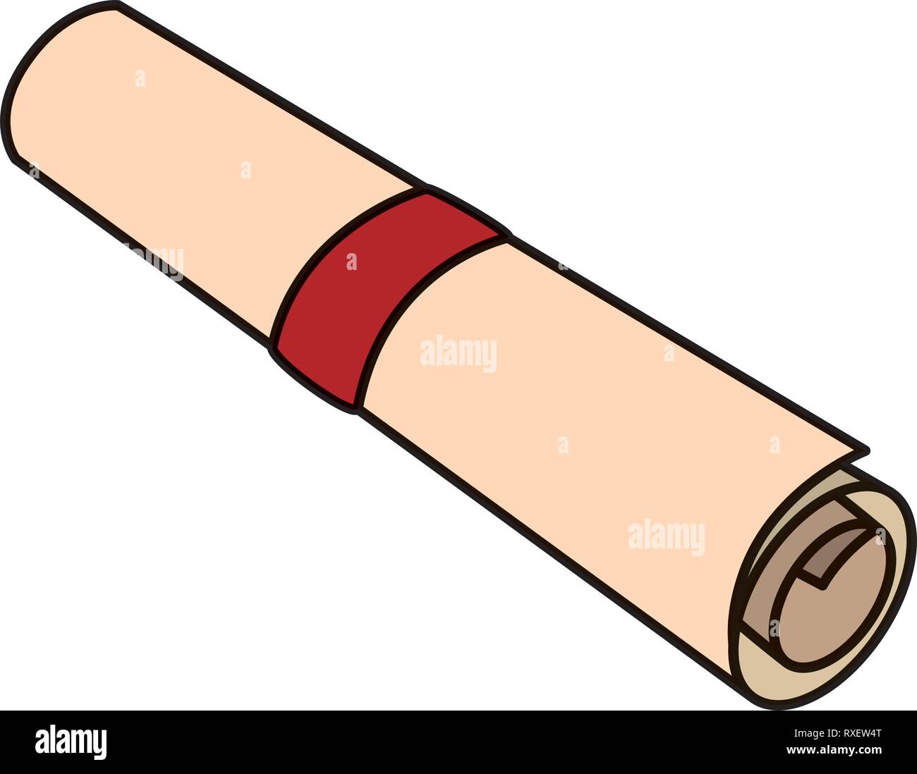 graduation certificate roll icon Stock Vector Image & Art - Alamy